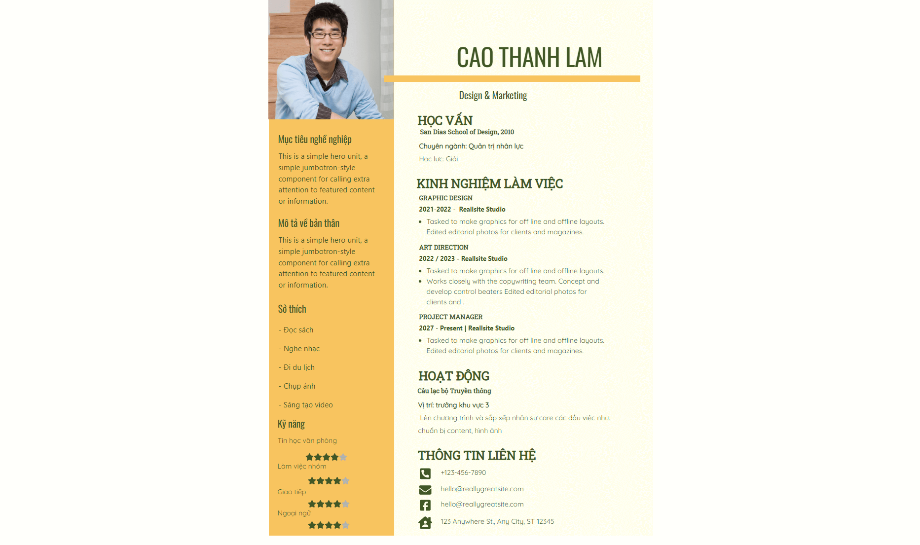 Nền Tảng Tạo CV & Profile Cá Nhân Chuyên Nghiệp Miễn Phí